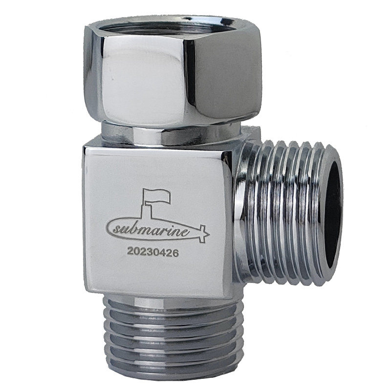 Submarine Brass Three-Way Water Distribution Valve - Union Tee Series