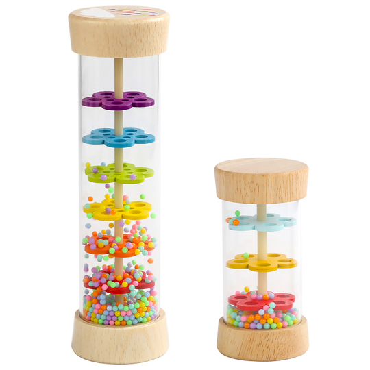 Orff Rain Sound Tube - Wooden Musical Instrument for Toddlers