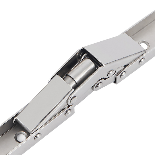 Yalida Folding Hinge - 180° Brushed Steel Cabinet Door Support Hardware