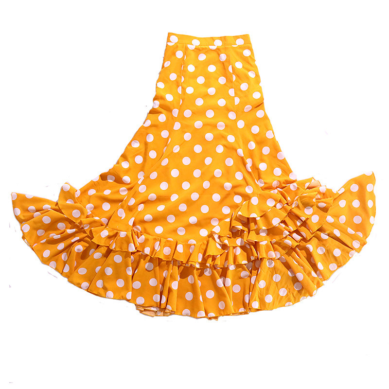 Flamenco Ruffled Skirt - Spanish Dance Costume - Dtt50