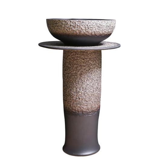 Porcelain Master Ceramic Column Basin - Floor Standing Sink for ...