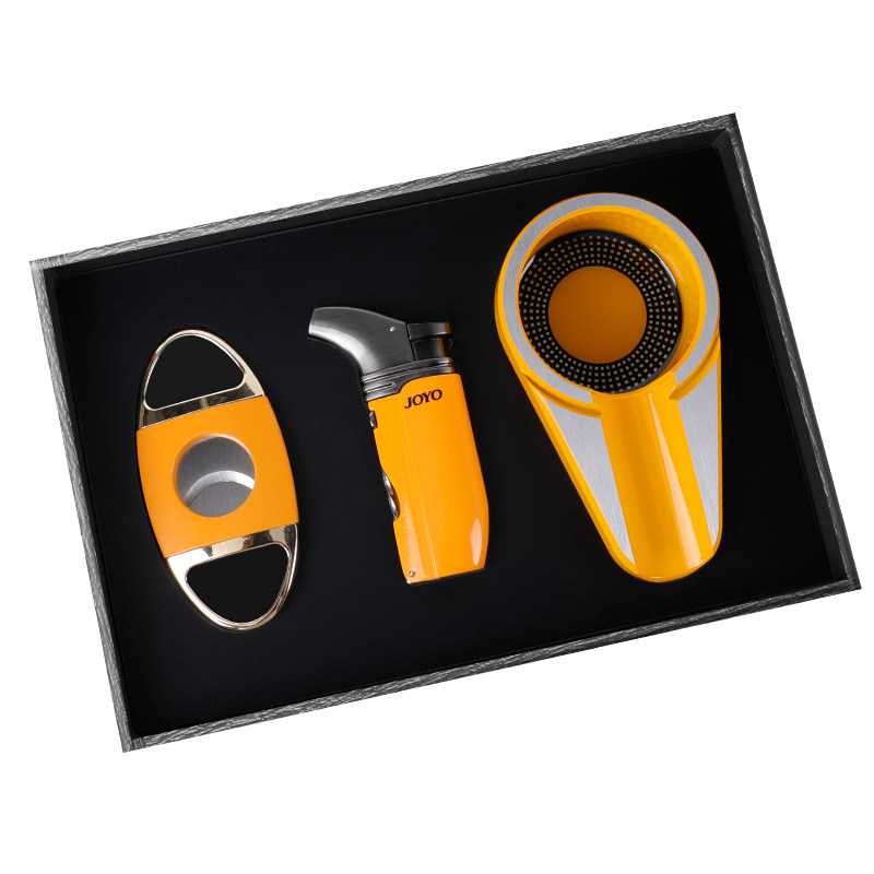 Cigar Cutter Three-Piece Set - Special Knife, Puncher, Lighter Tool for ...
