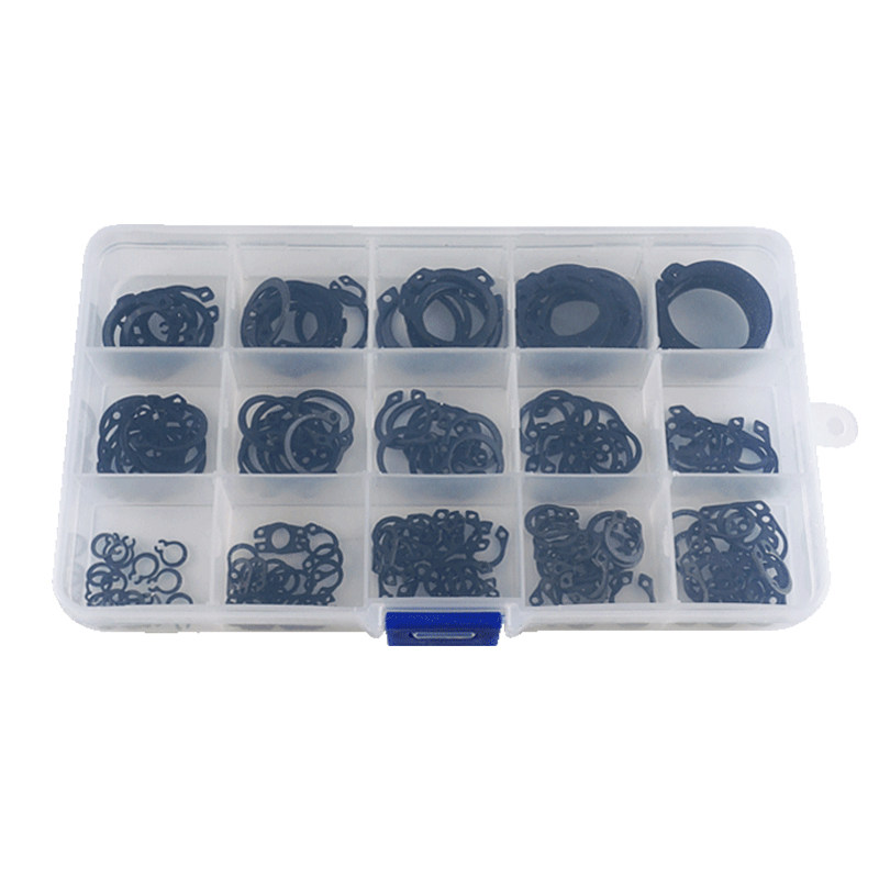 304 Stainless Steel C-Type Circlip Set in Black for Various Applications