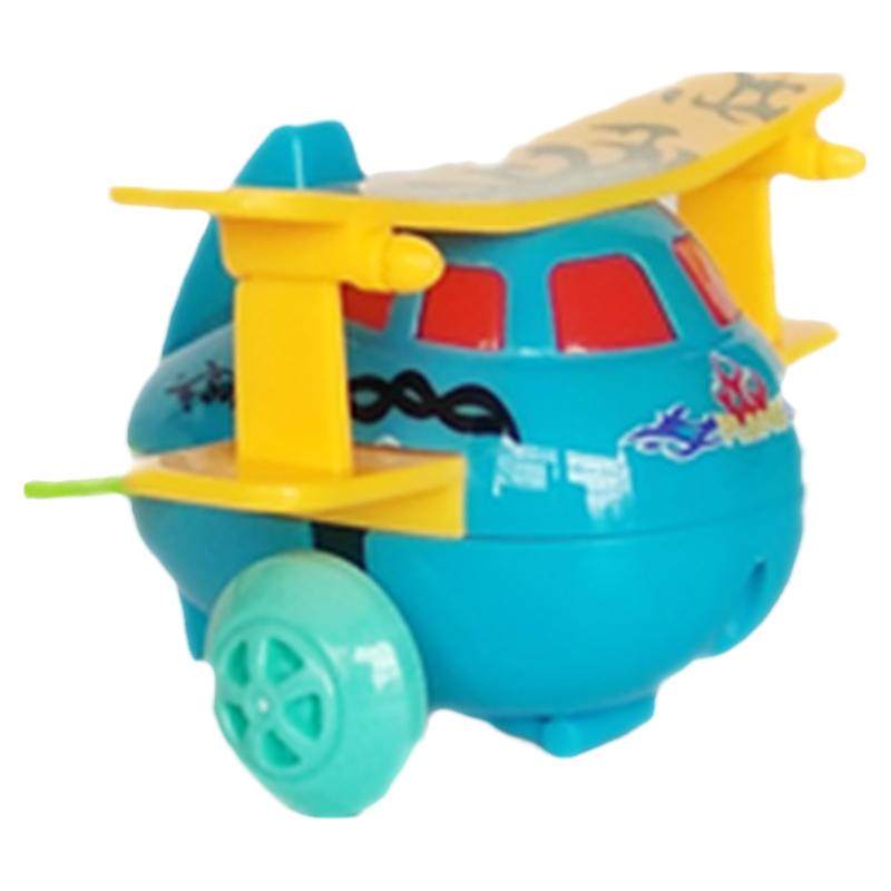 Clockwork Airplane Toy - Wind-Up Rotating Somersault Fun for Kids