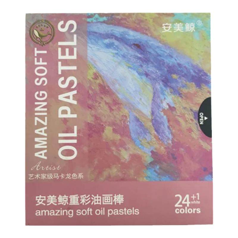 Anmei Whale Heavy Color Oil Painting Stick Set Soft Oil Painting Pen ...