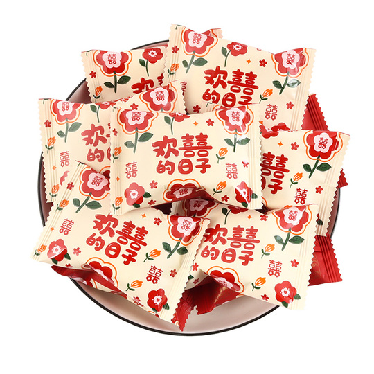 Rainbow Diary Cranberry Snowflake Crisp - 500g Bulk Candy