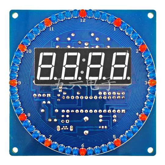 Four-Bit Rotating Electronic Clock DS1302 - Temperature-Controlled DIY ...