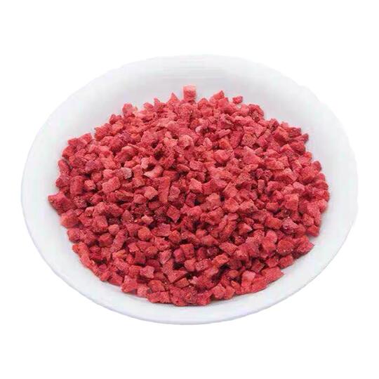 Freeze-Dried Strawberry Granules - 5x5mm Diced - Baking & Cake Decoration