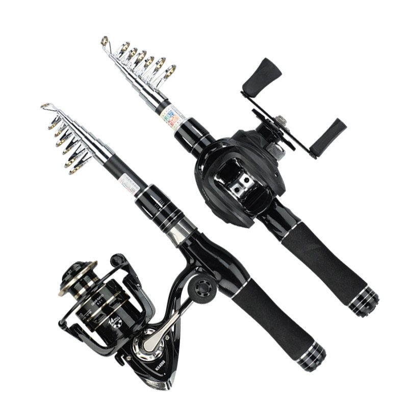 Dawa Black Shark Ultra Short Telescopic Fishing Rod | Portable Sea Rod Set