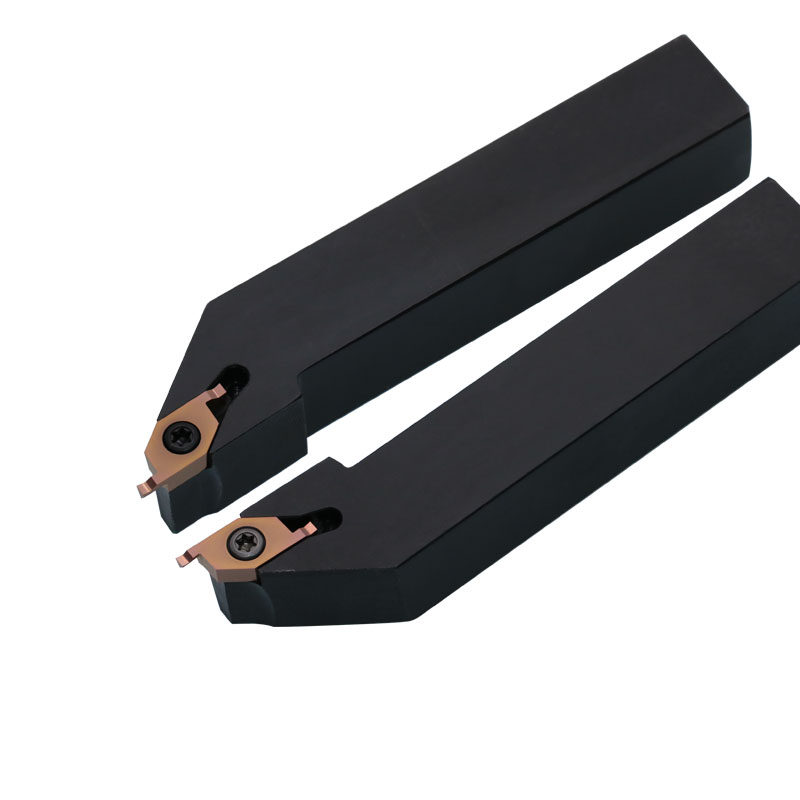 Couteau à rainurer d'extrémité de barre d'outils cnc, machine de tour en alliage à section ...