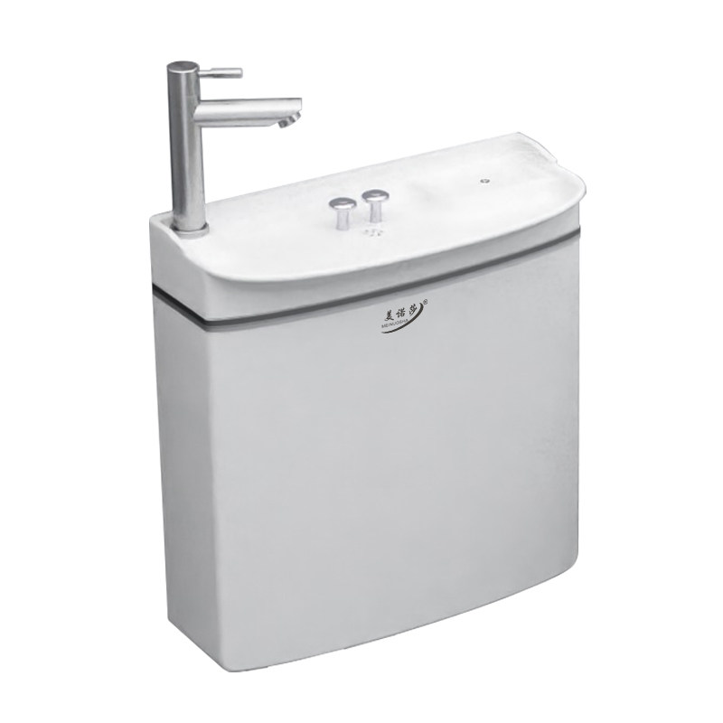 Bathroom Water Tank with Integrated Washbasin for Universal Toilet Use