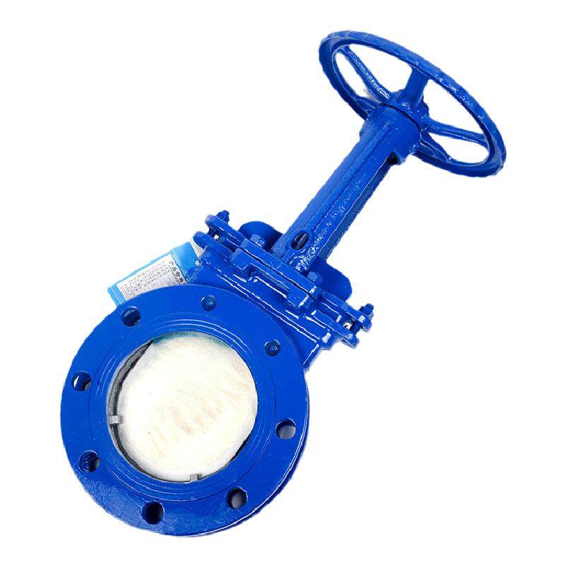 Pz73h-16c manueller messerschieber, stahlguss, schlammabsperrventil, flansch ...