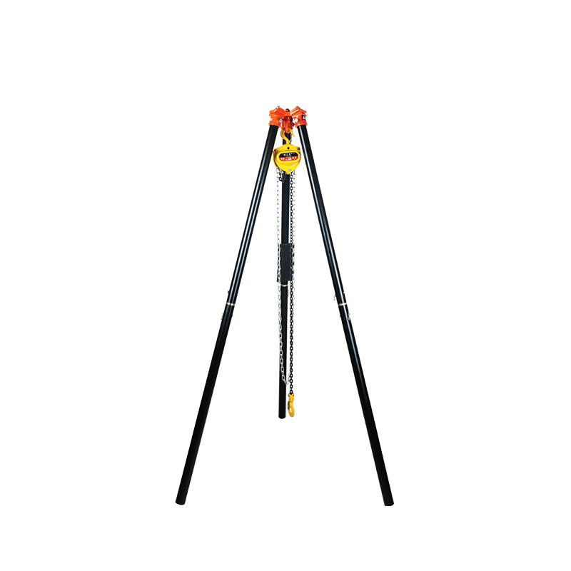 Lifting Rescue Telescopic Tripod with 12-Ton Capacity and Hoisting Features