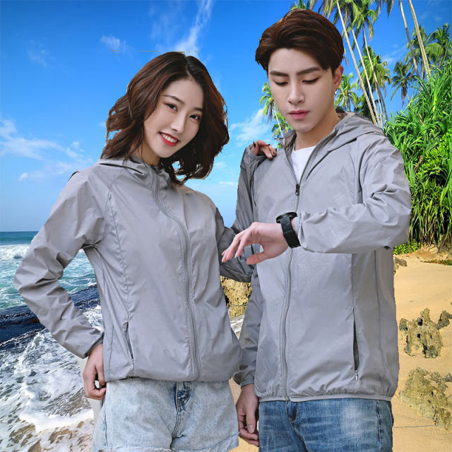 Summer new ice silk anti -ultraviolet sunscreen female short sleeve ...