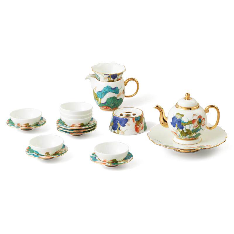 High-Grade Kung Fu Tea Set - Ceramic Tea Set Gift with Smell Cup from ...