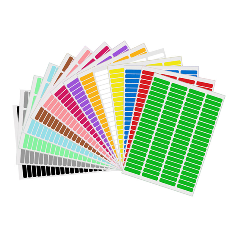 Rainbow Sticker - A4 Color Label for Homework Classification & Group ...