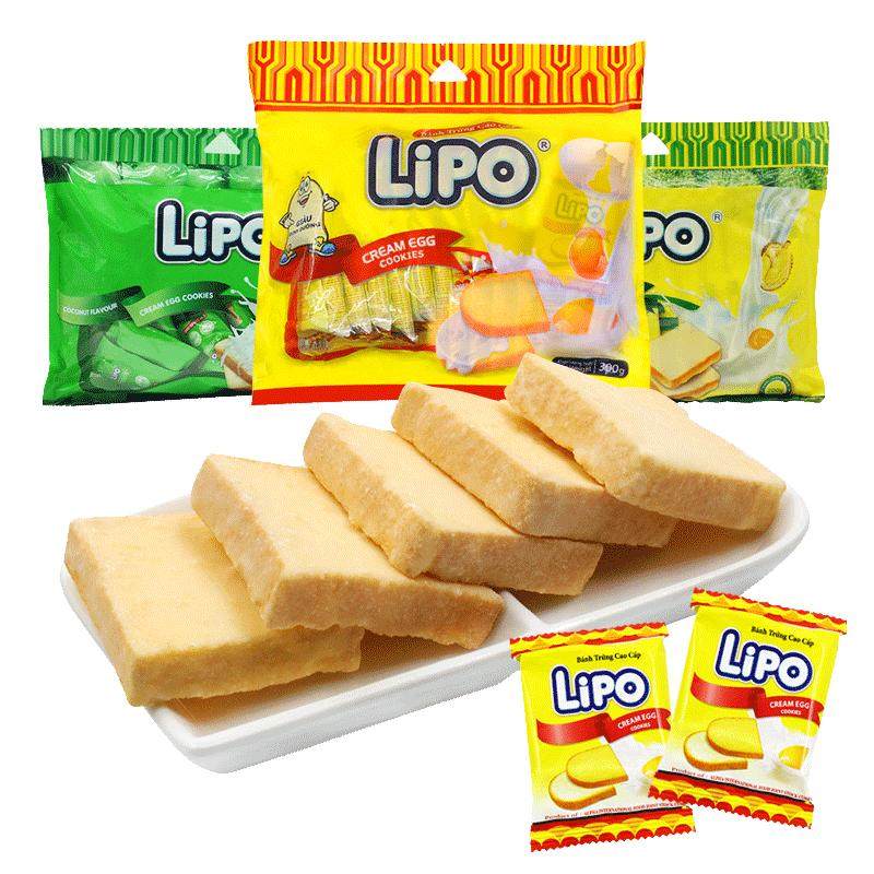 Lipo Rusk 300g - Vietnamese Crispy Biscuits - Office & Home Snacks