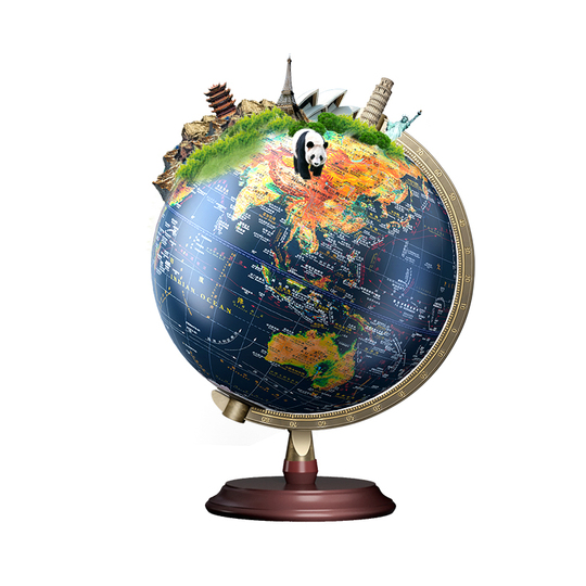 Enmi 3D LED Globe - Educational World Map for Students