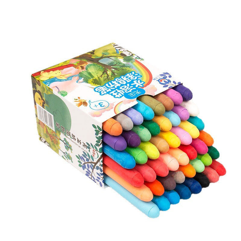 48-Color Water-Soluble Chalk Set for Children's Teaching