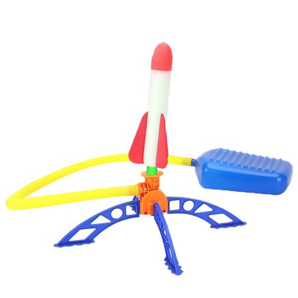 Rocket Launcher Toy Children's Foot-to-Sky Flash Flying Launcher ...