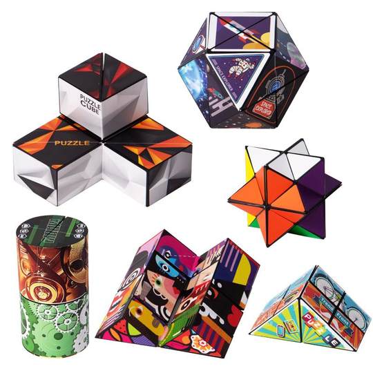 Infinite Rubik's Cube 3D Puzzle Magnetic Building Blocks - Alien-Themed Toy
