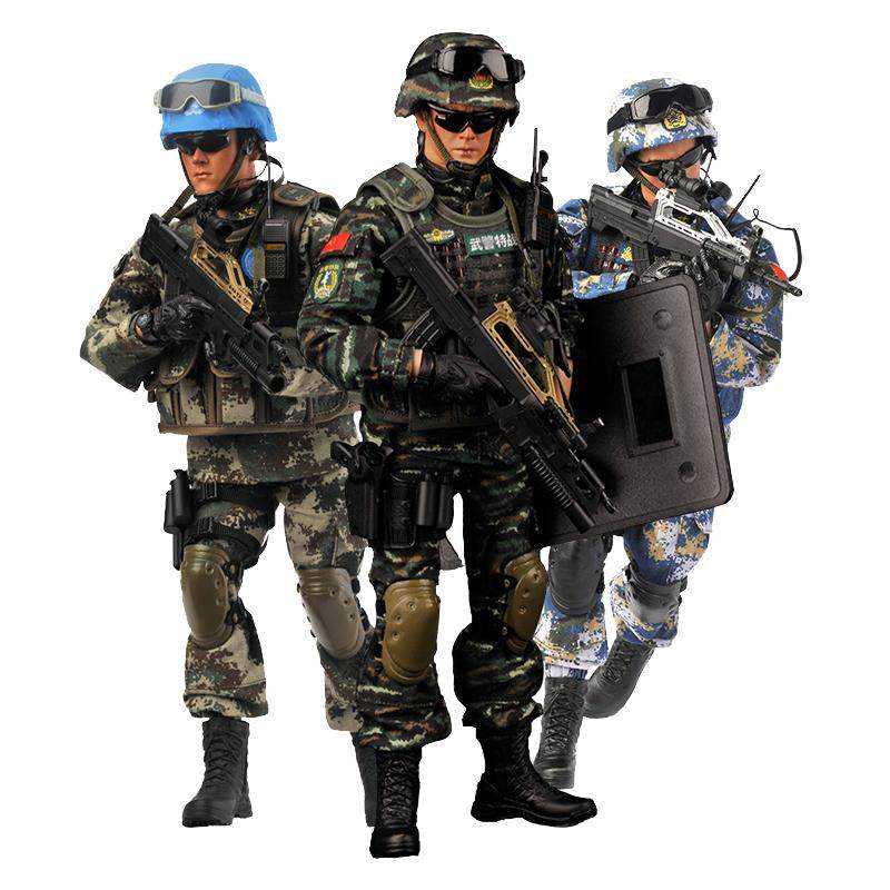 1/6 Hand-Made Peace Mission Soldier Model - Joint Movable Toy Soldier ...
