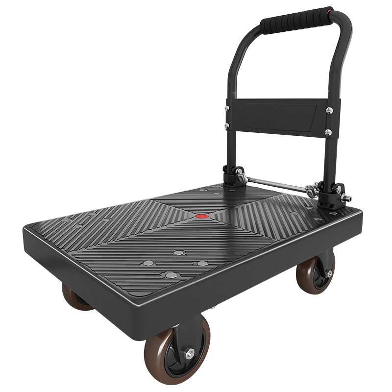 Small Trolley Household Portable Shopping Flatbed Commercial Cargo ...