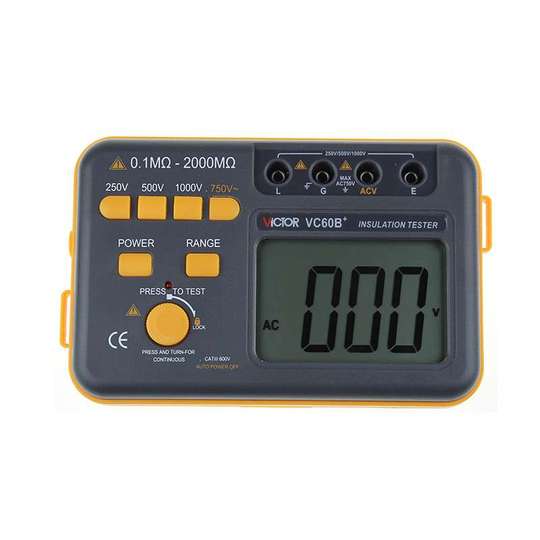 Victor VC60B+ デジタル絶縁抵抗テスター メゴオームメーター