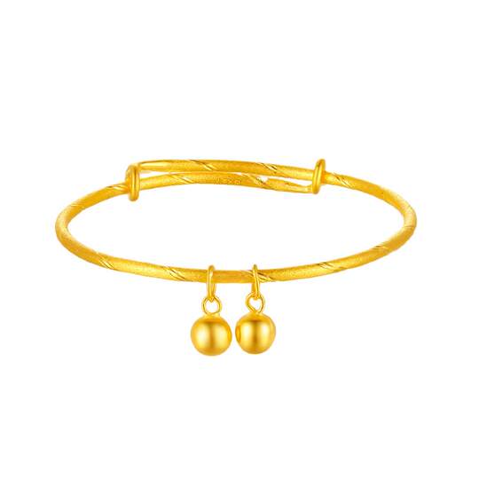 TSL Xie Ruilin Double Bell Baby Safe Health Bracelet with Gold Design ...