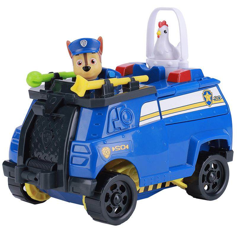 Paw Patrol Toy Archie Furry Dog Paw Rescue Transformation Car Full Set ...