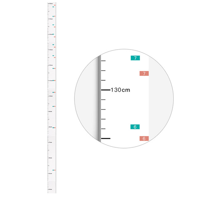 Simple reference value measurement high wall sticker baby children's ...