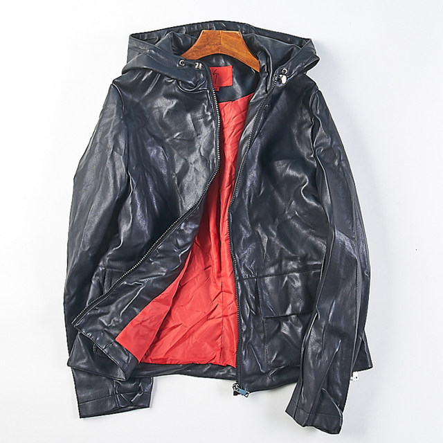 Foreign trade retro US -style caps pu leather clothes short outer set ...