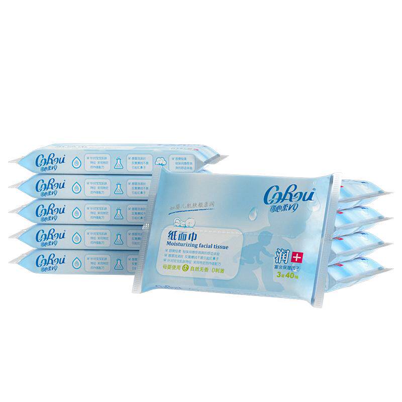 Kexinrou Baby Moisturizing Tissues - 10 Pack Soft Facial Tissue (40 Pulls)
