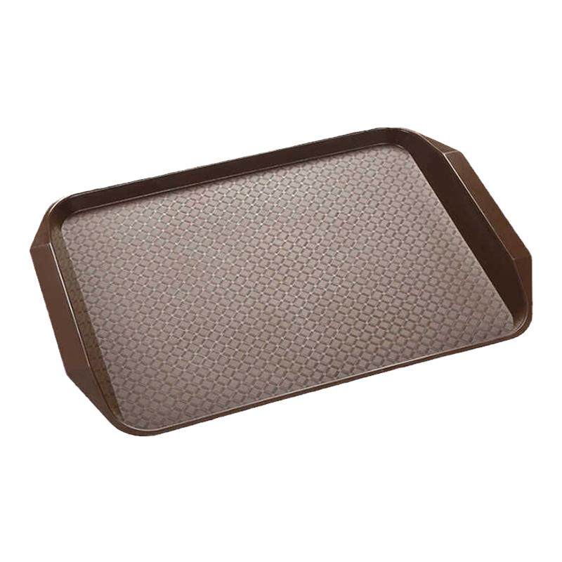 Plastic Rectangular Fast Food Tray Canteen Burger Shop Serving Plate ...