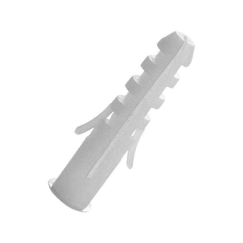 Plastic Expansion Tube Expansion Screw Round Rubber Plug - White Rubber ...