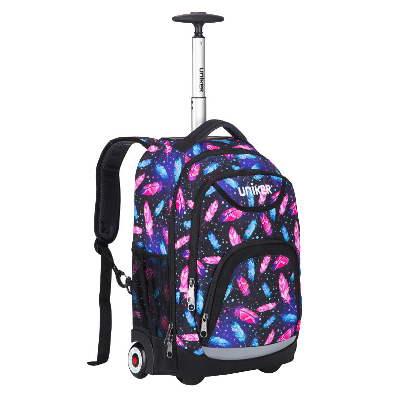 Uniker Schulrucksack - Unisex Trolley-Rucksack für Grund- und Mittelschule