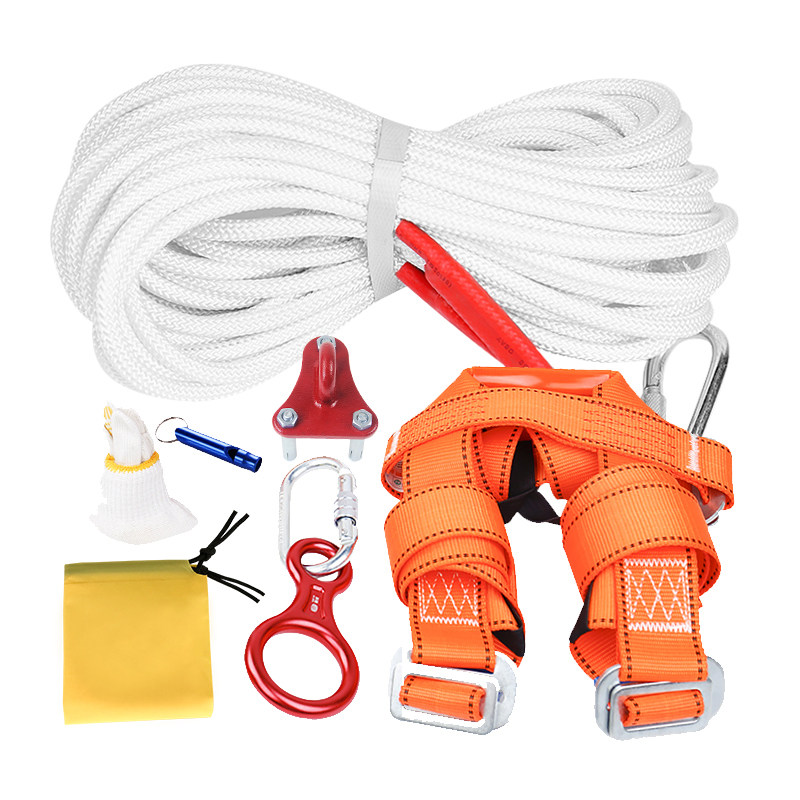 Fire Escape Rope Household Emergency High-Rise Descent Slowdown Wear-Resistant Fire-Proof Fire ...