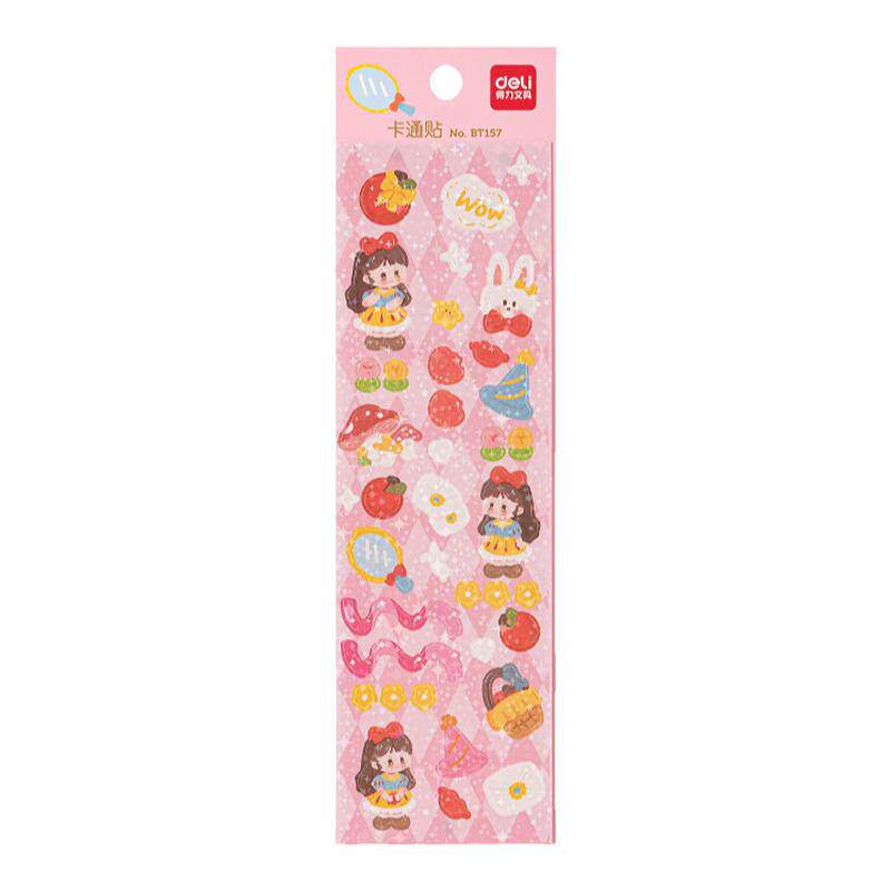 Deli Girl Stickers - Cute Cartoon & Laser Stickers for Kids & Scrapbooking