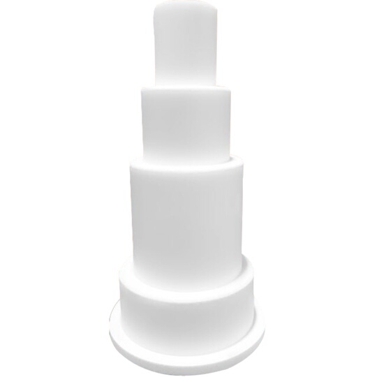 4-Layer Foam Cake Dummy Practice Set - Fondant & Piping Mold