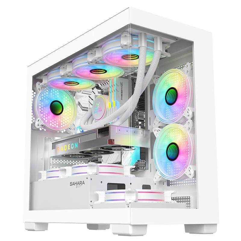Sahara Dream Matx Mini PC Case - Sea View Design with Dust Filter