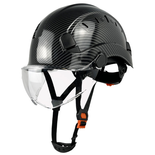 Casco de seguridad de ingeniería con textura de fibra de carbono - casco de rescate transpirable ...
