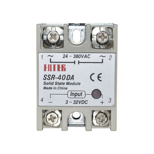 SSR-40DA Single-Phase Solid State Relay (DC Control AC) - 40A Relay