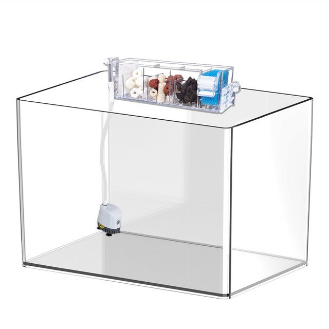 Fish tank small living room desktop landscaping creative acrylic self ...