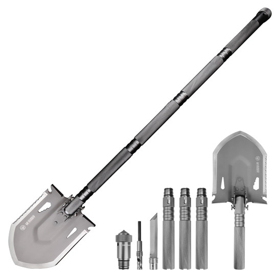 Multi-Functional Engineering Shovel - Portable Folding Military Shovel ...