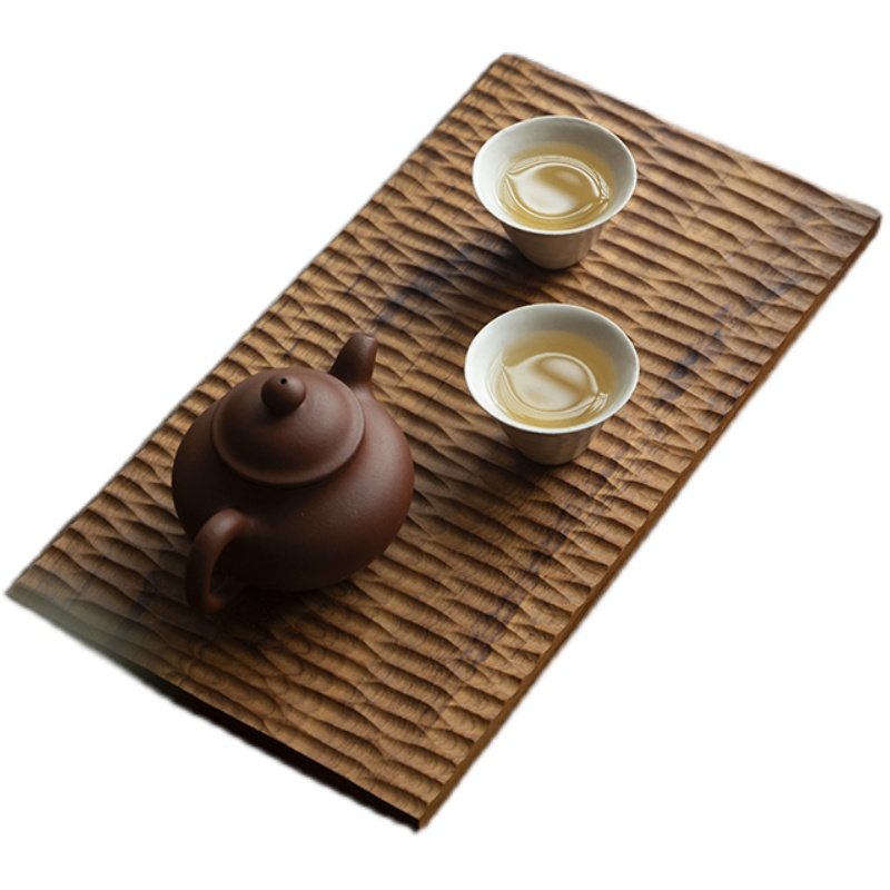 Ke Wood Teak Tea Tray - Japanese Style Handmade Wooden Serving Plate