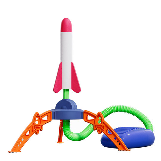 Foot-Stepping Small Rocket Launcher Toy Luminous Flying Cannon Outdoor ...