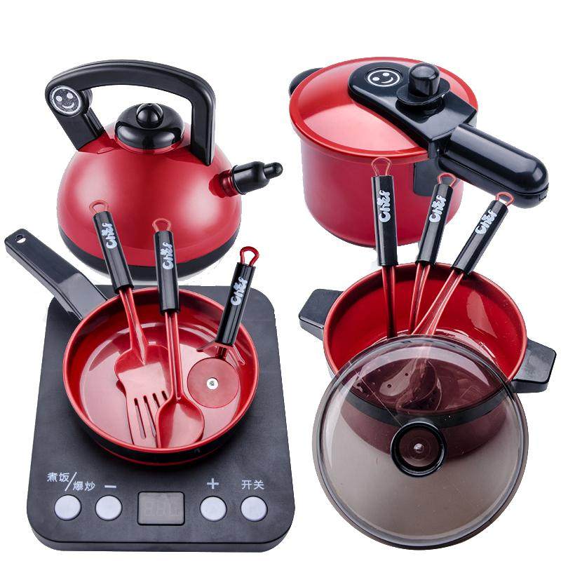 Yi Chi Simulated Kitchen Toy Set - Pretend Play Cooking Utensils for ...