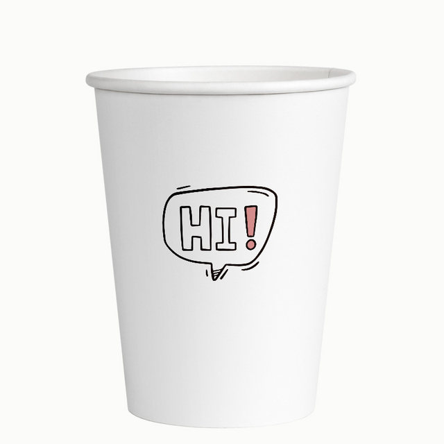 Hello, one -time paper cup thickened and strong home cup office ...