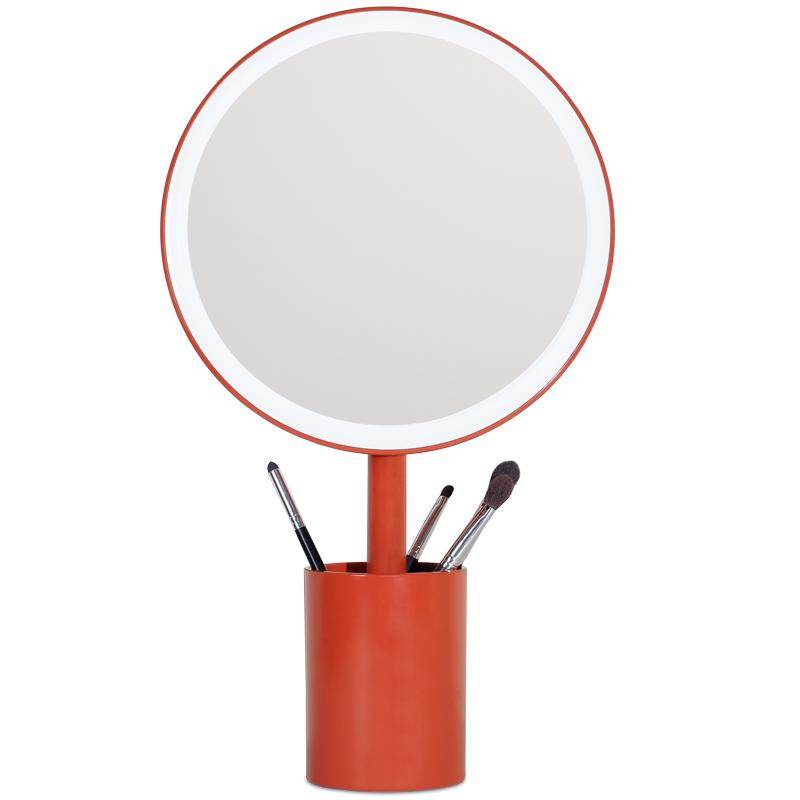 Muid Nordic Lighted Makeup Mirror with Pen Holder - Desktop Vanity Mirror