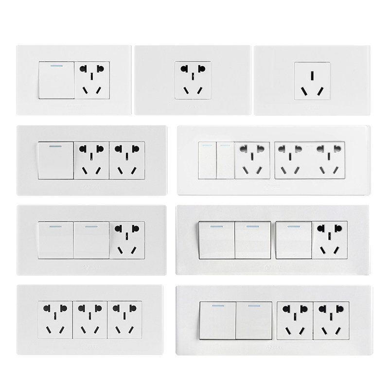 Bull Switch Socket 118-Type Panel Household Wall Socket with Multiple ...